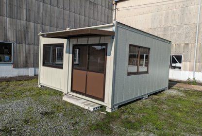 0188 HS54型2連棟【福岡県鞍手町】 - 施工実績 | プレハブハウス・スーパーハウス・ユニットハウスの株式会社九州スーパーハウス